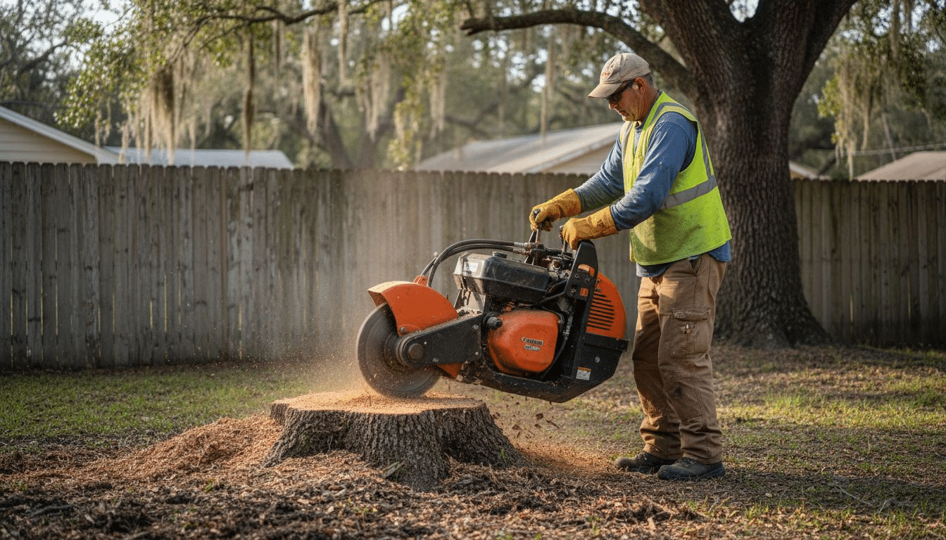 What is stump grinding process: Central Florida guide